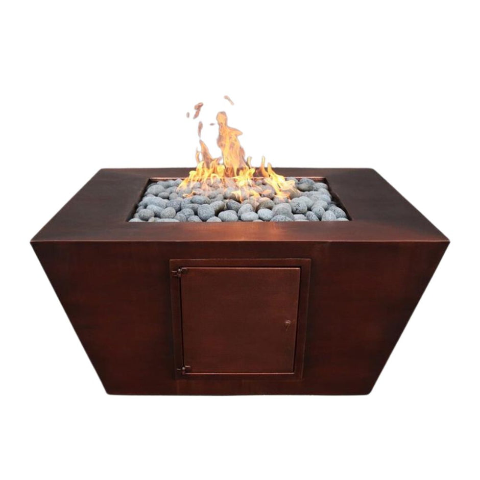 36″ Redan Square Copper Fire Pit | FirePit Outfitter – Fire Pit Outfitter