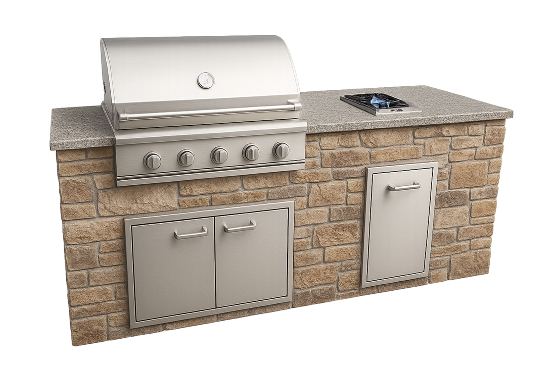 Custom DIY BBQ Island Frame | FirePit Outfitter – Fire Pit Outfitter