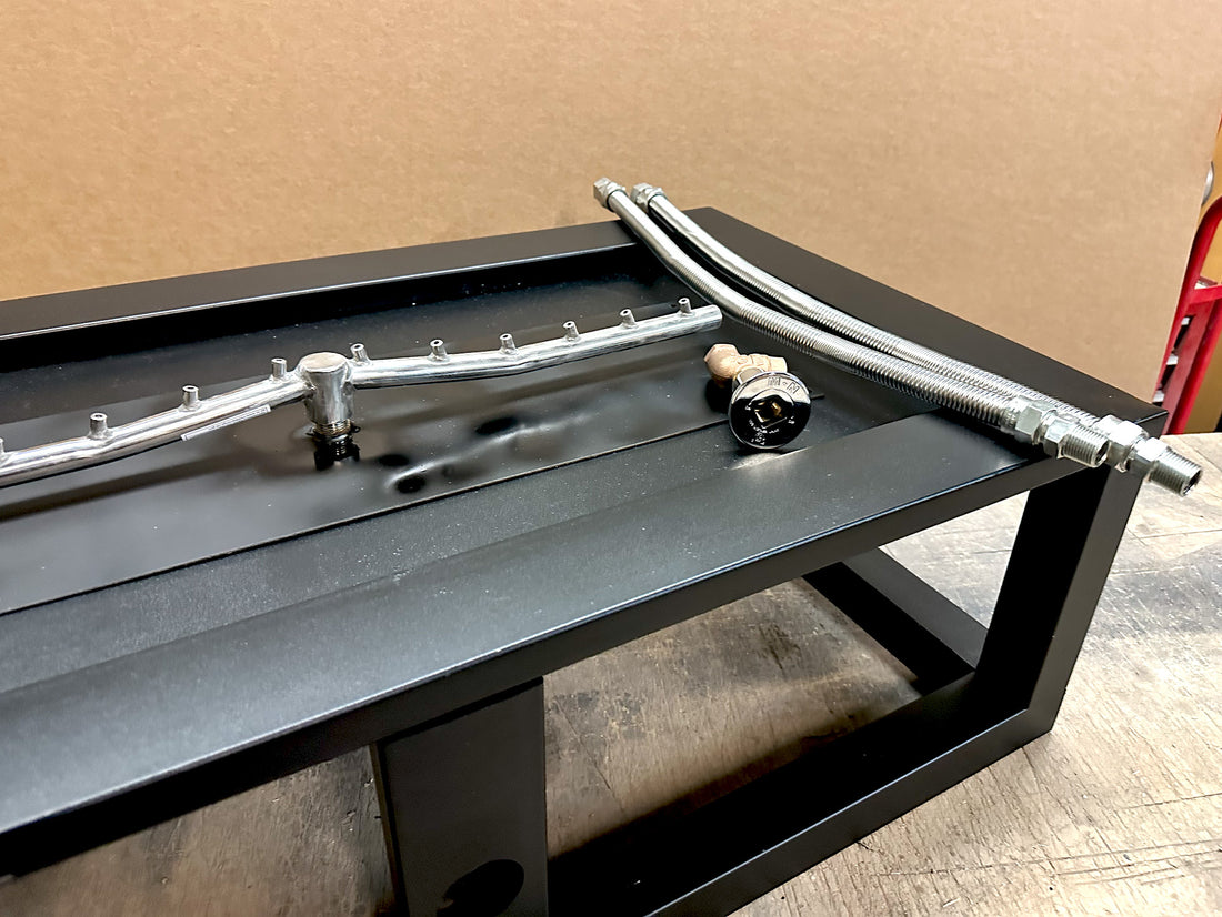 Custom Rectangle Fire Pit Kit 39″ x 21″ | FirePit Outfitter – Fire Pit ...