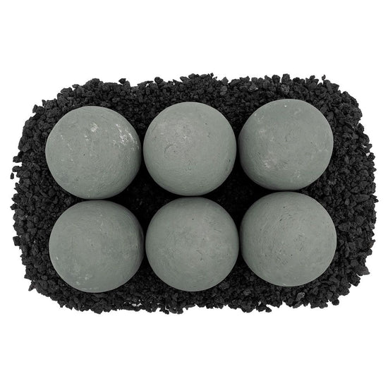 4" Cape Gray Lite Stone Fire Balls - Set of 6 | FirePit Outfitter ...