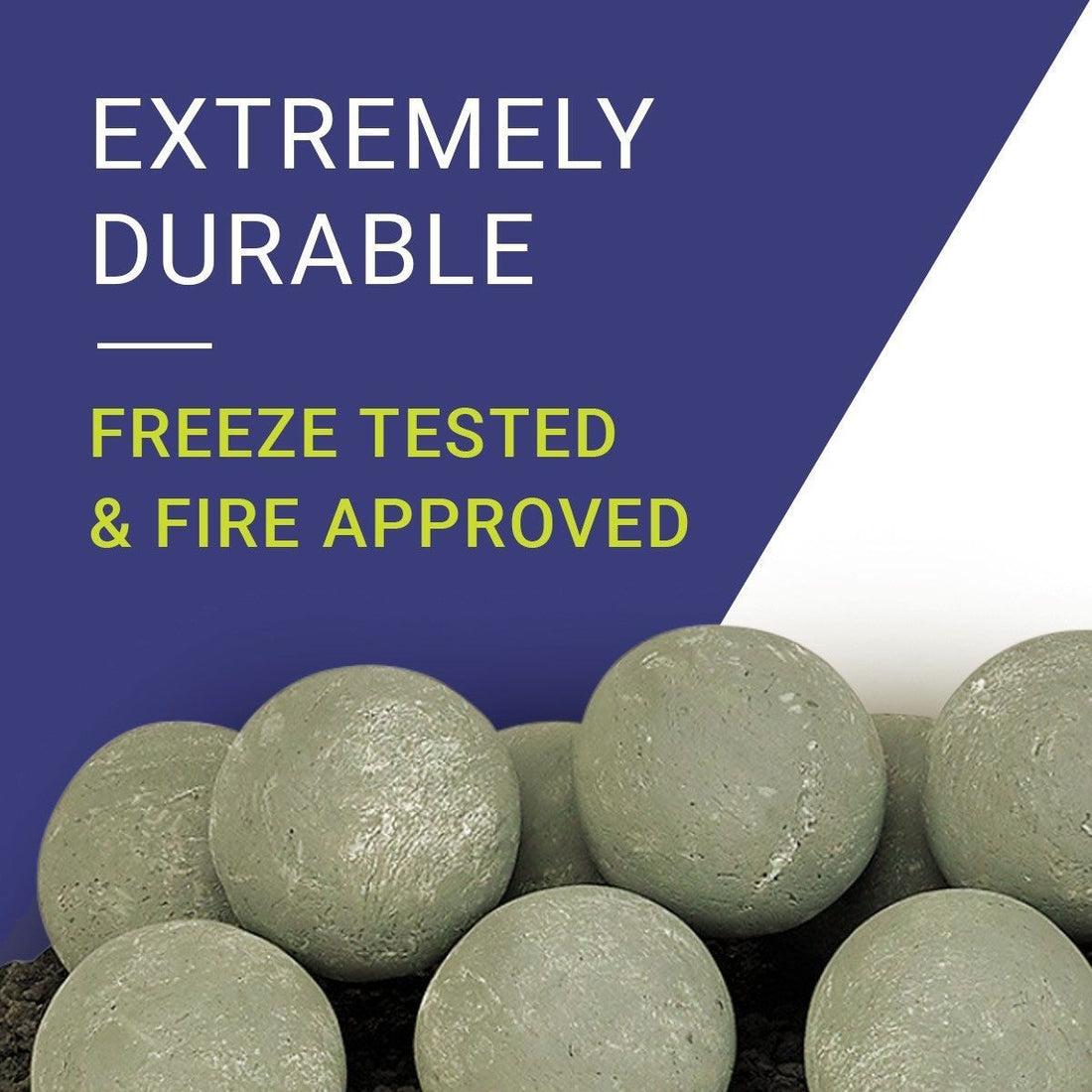 4" Cape Gray Lite Stone Fire Balls - Set of 6 | FirePit Outfitter ...