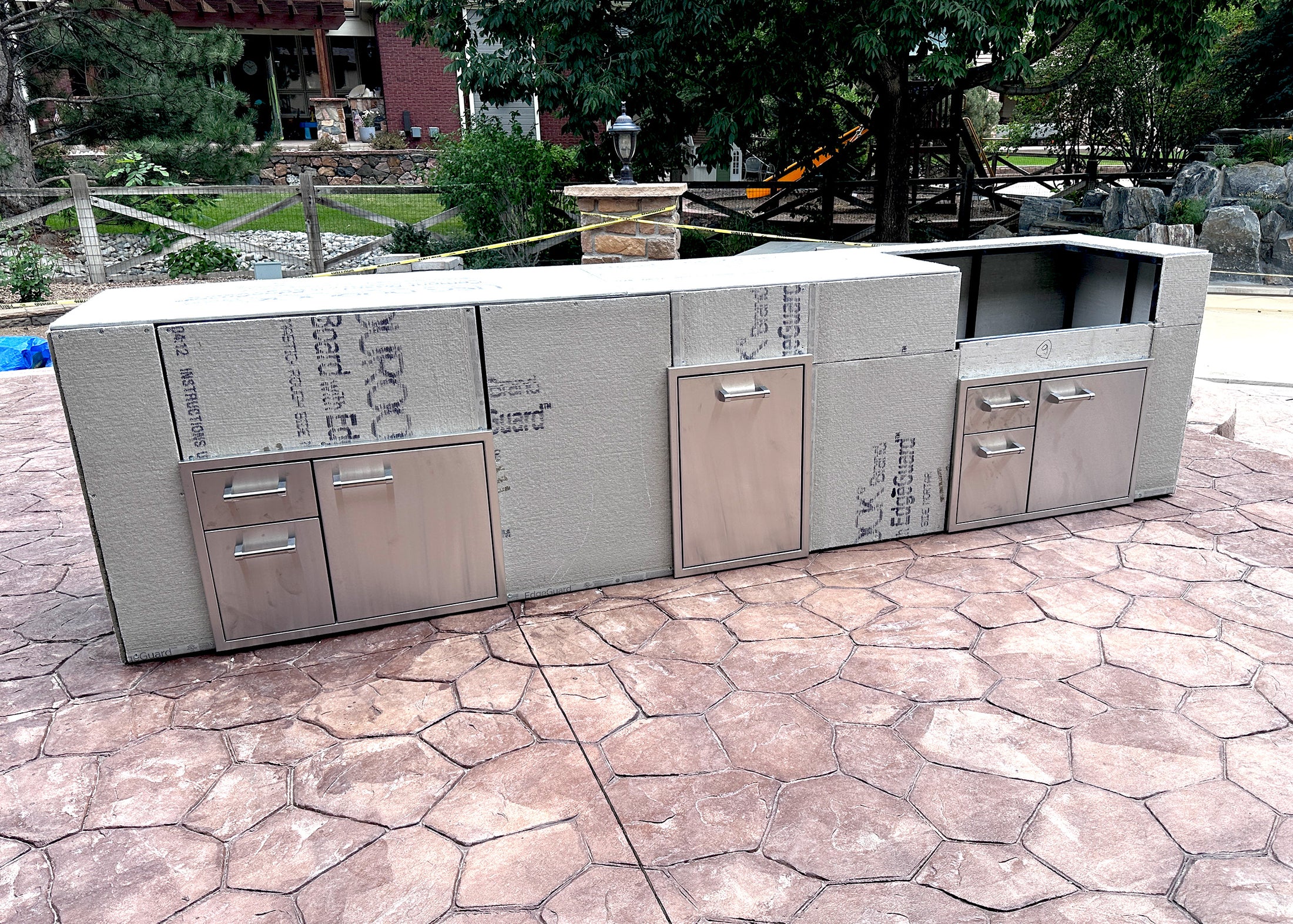 Custom DIY BBQ Island Frame | FirePit Outfitter – Fire Pit Outfitter