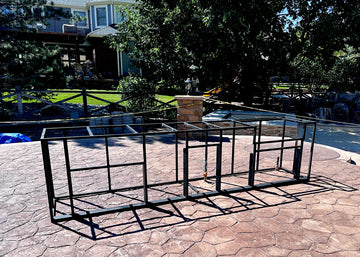 Custom DIY BBQ Island Frame | FirePit Outfitter – Fire Pit Outfitter
