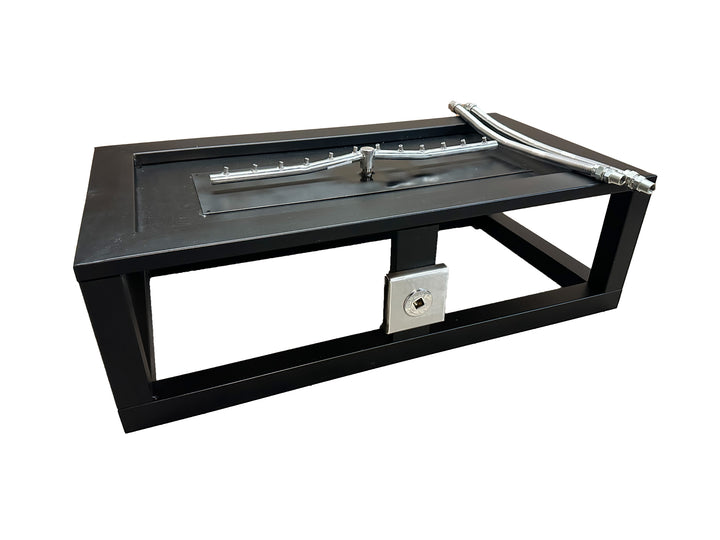 Custom rectangle Fire Pit Kit 52″ x 22″ | FirePit Outfitter – Fire Pit ...