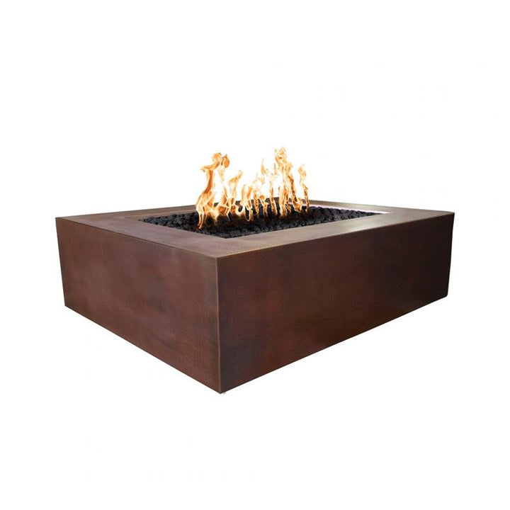 36″ Redan Square Copper Fire Pit | FirePit Outfitter – Fire Pit Outfitter
