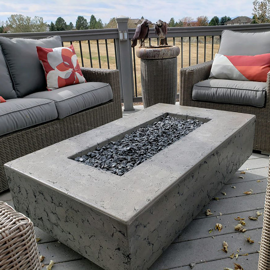 American Fyre Designs Contempo GFRC gas fire pit Quick Ship – Fire Pit ...